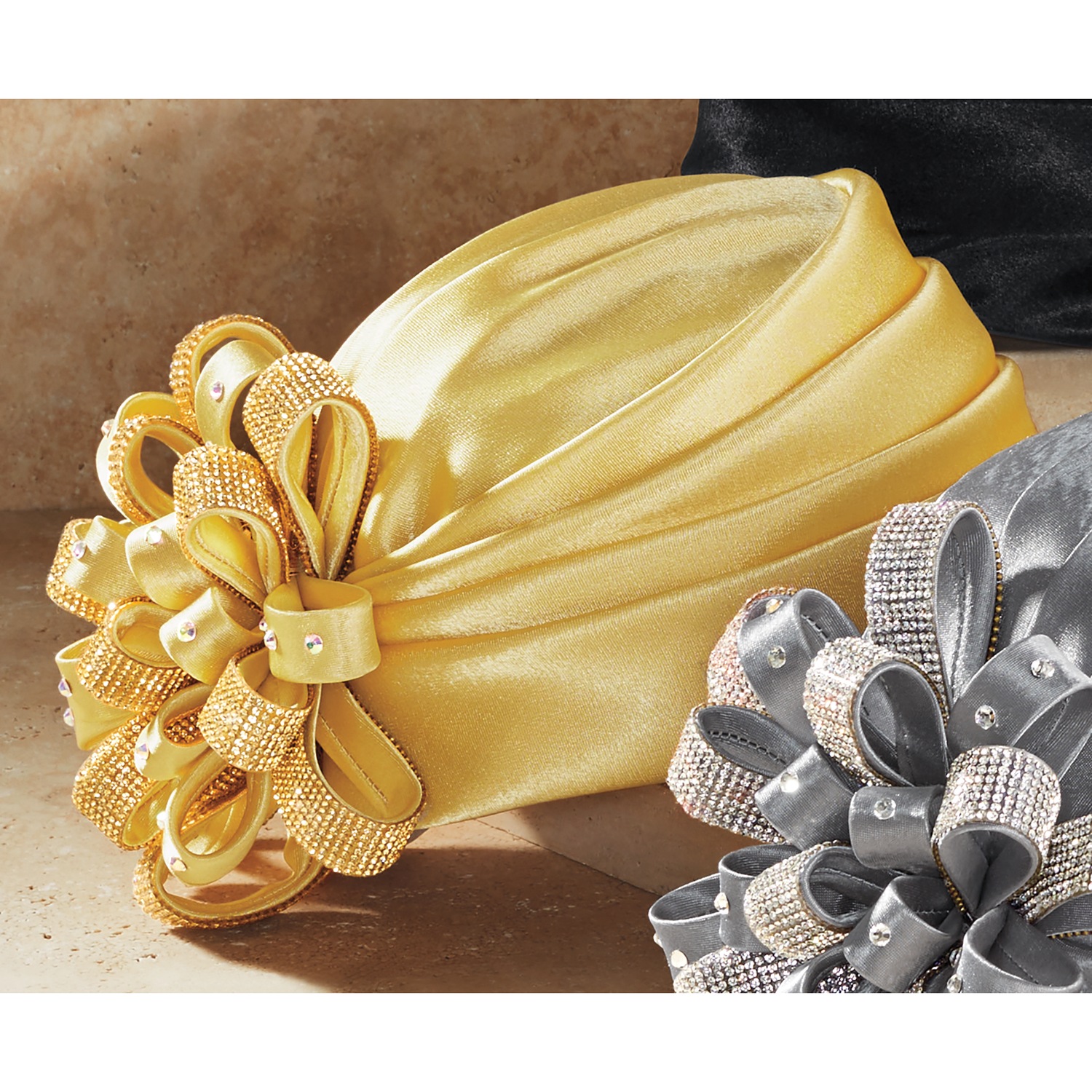 Embellished Flower Turban | ASHRO