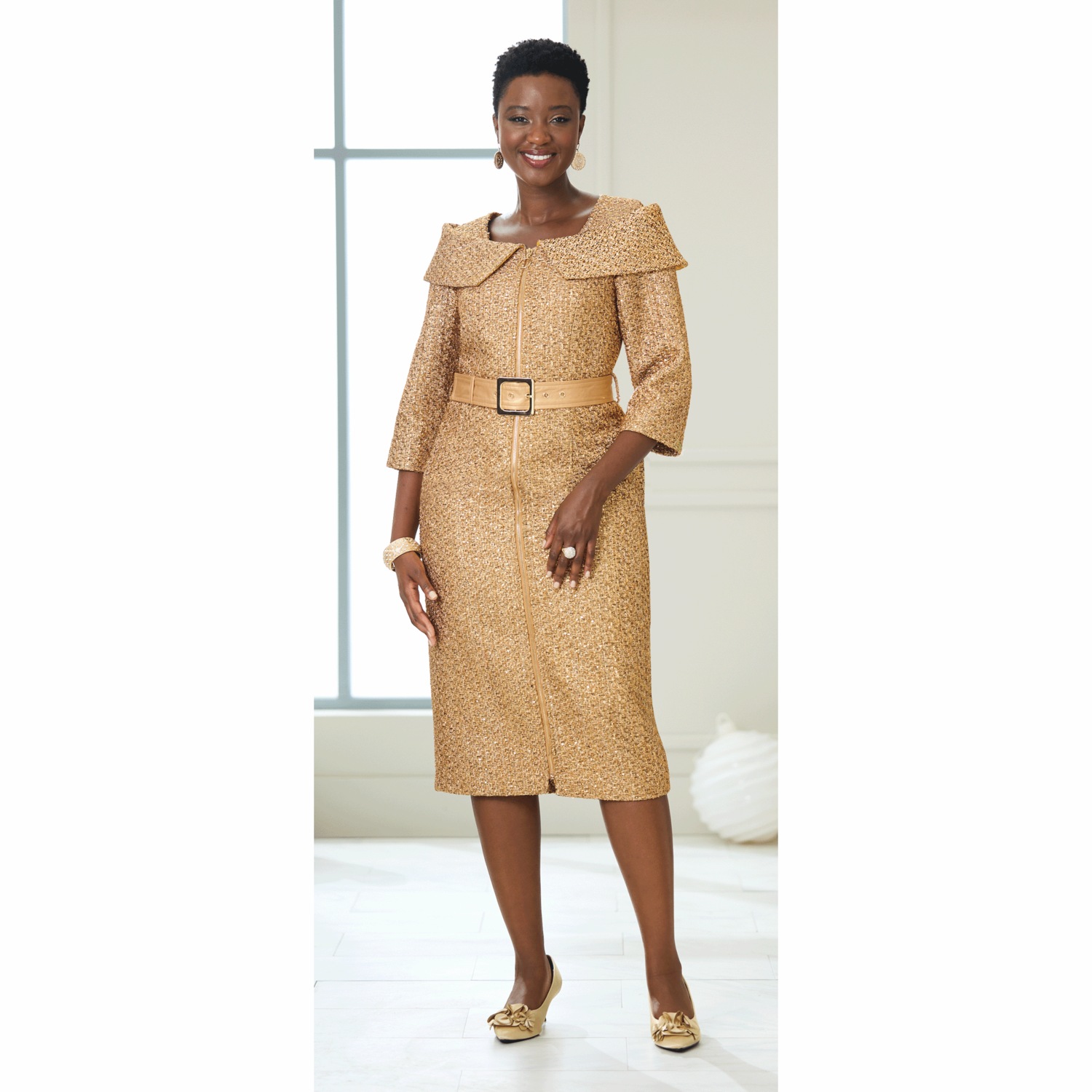 Neicie Tweed Sheath Dress | ASHRO