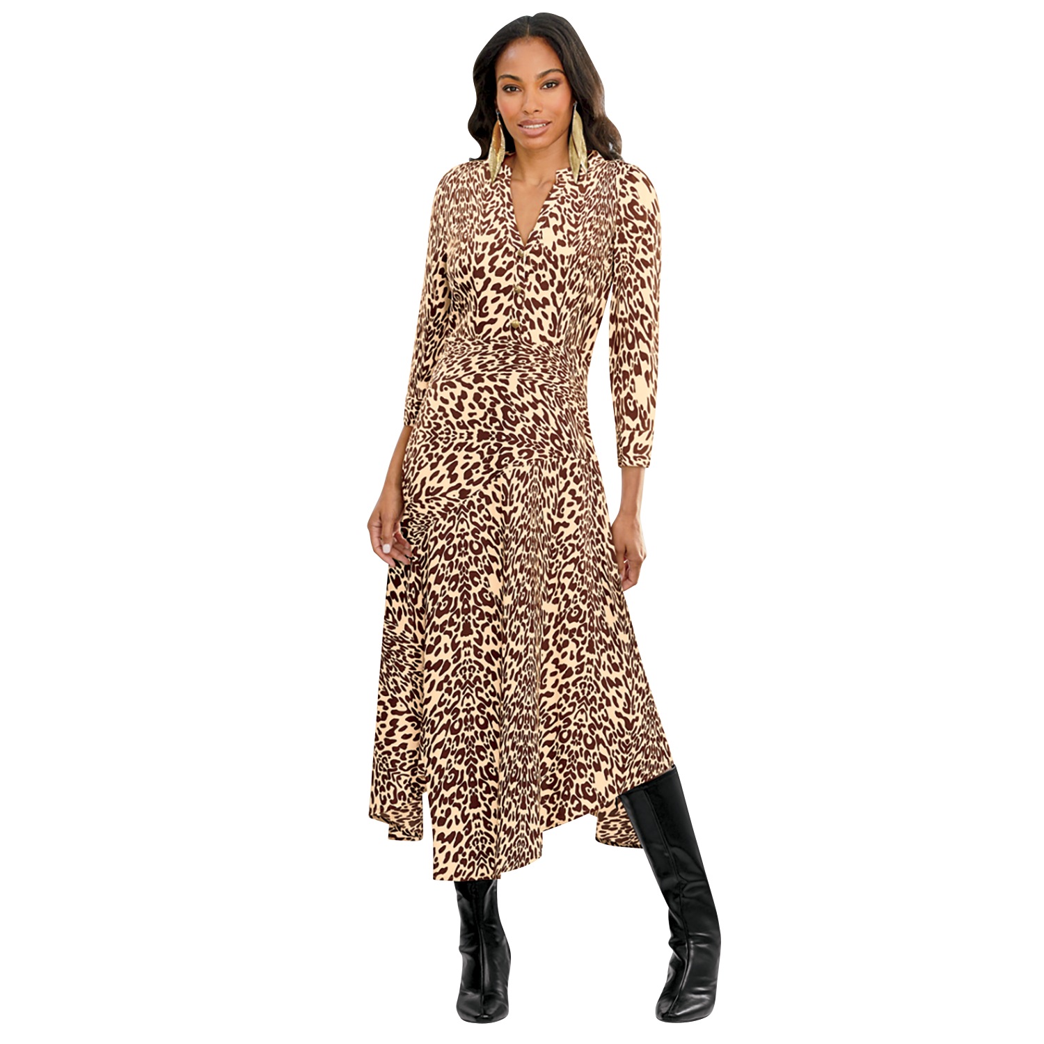 Ebony Leopard Dress | ASHRO