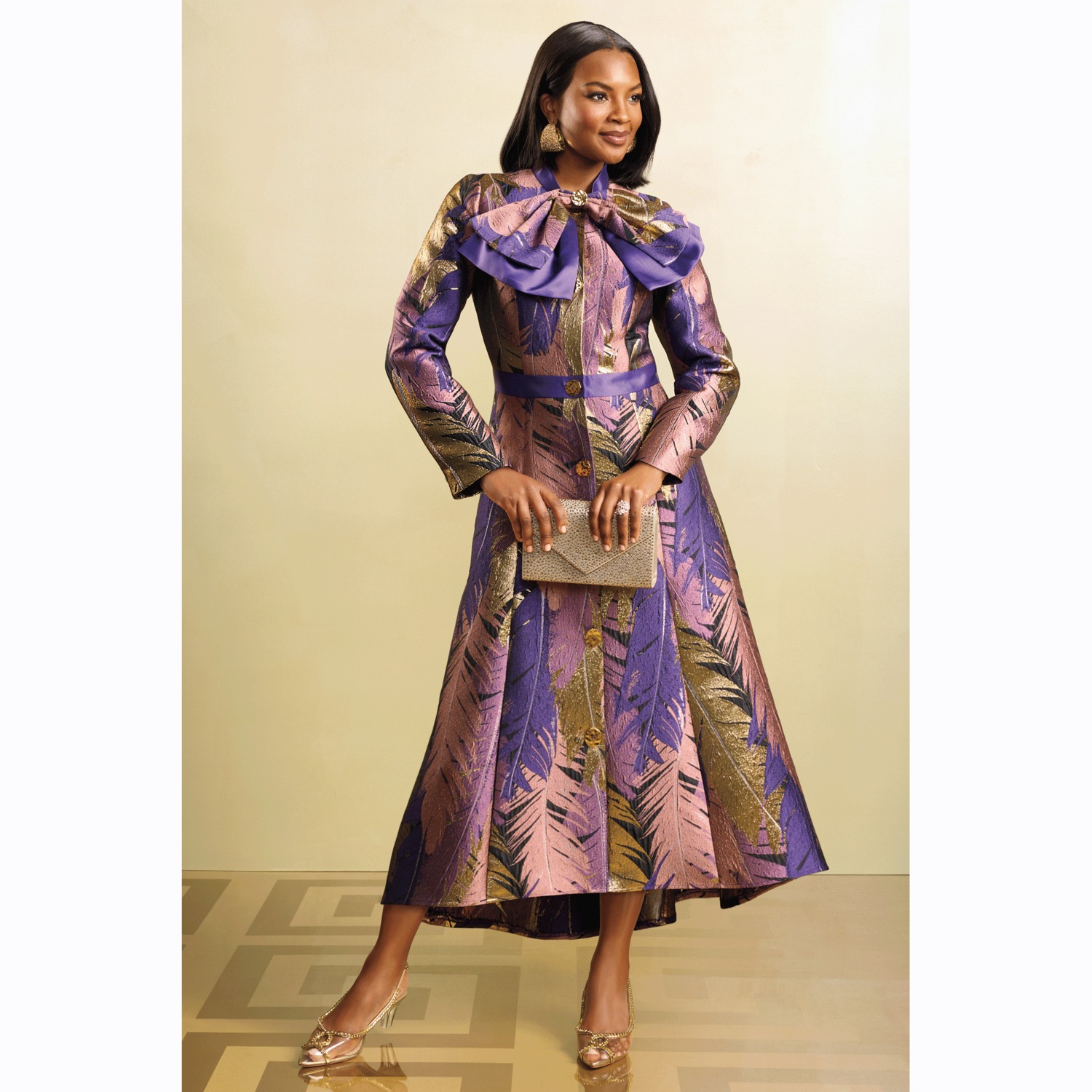 Derrie Bow Maxi Dress | ASHRO