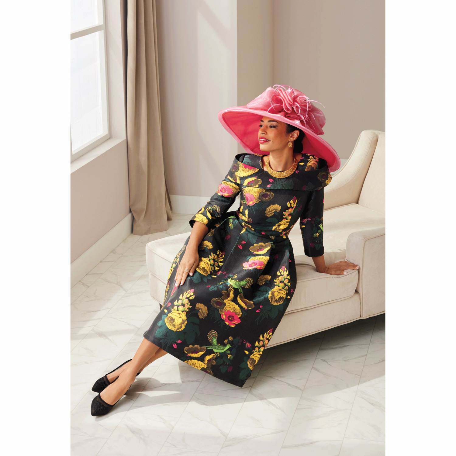 Saria Fit-and-Flare Dress | ASHRO