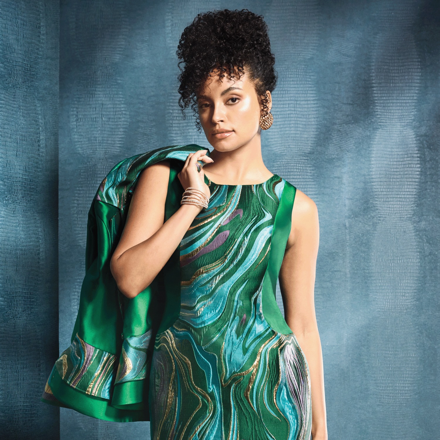 Agnes Ruffle Hem Jacket Dress | ASHRO