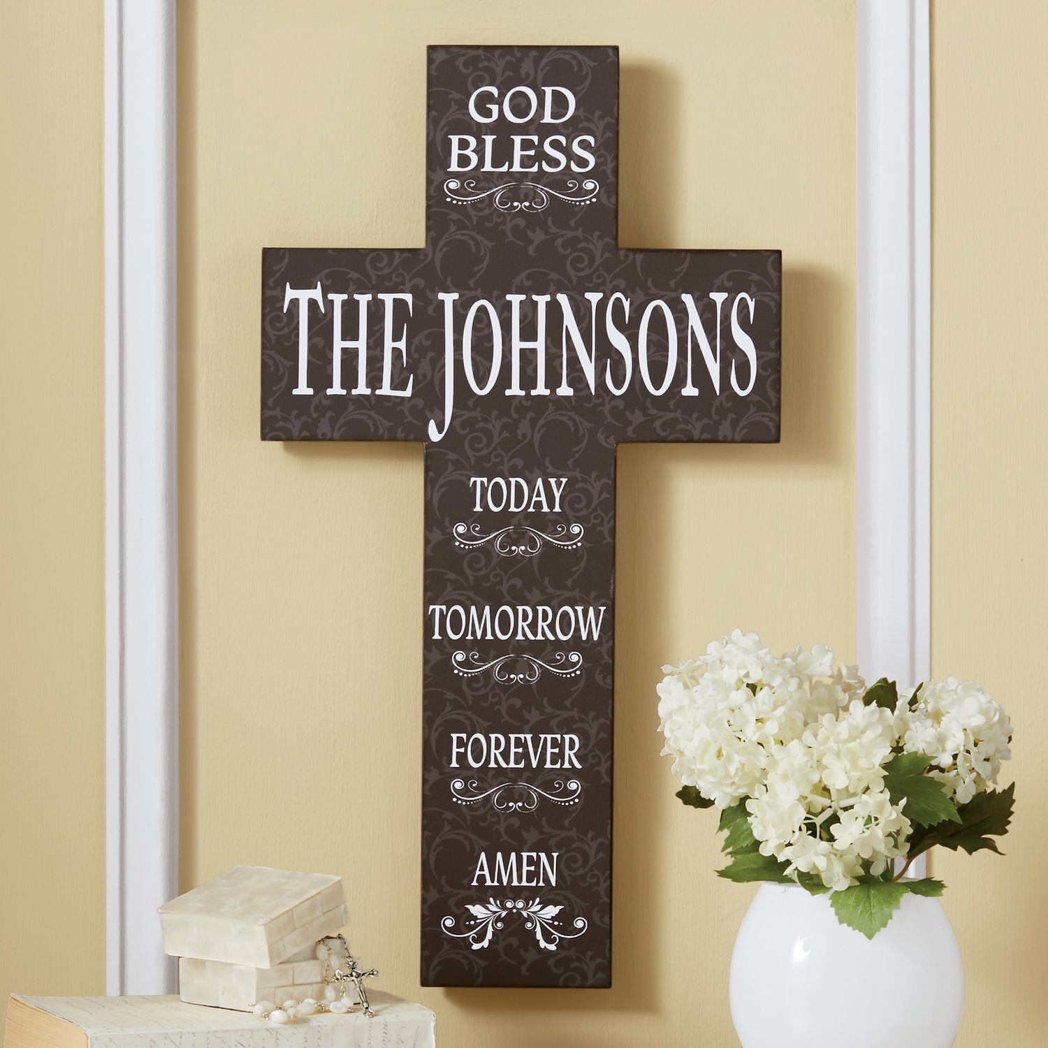 Personalized God Bless Family Cross | ASHRO