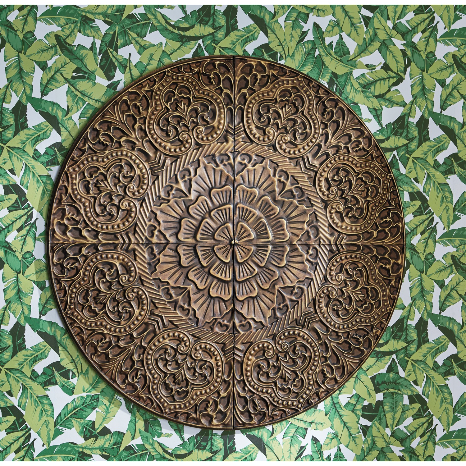 Medallion Wall Art and Global Sconces | ASHRO