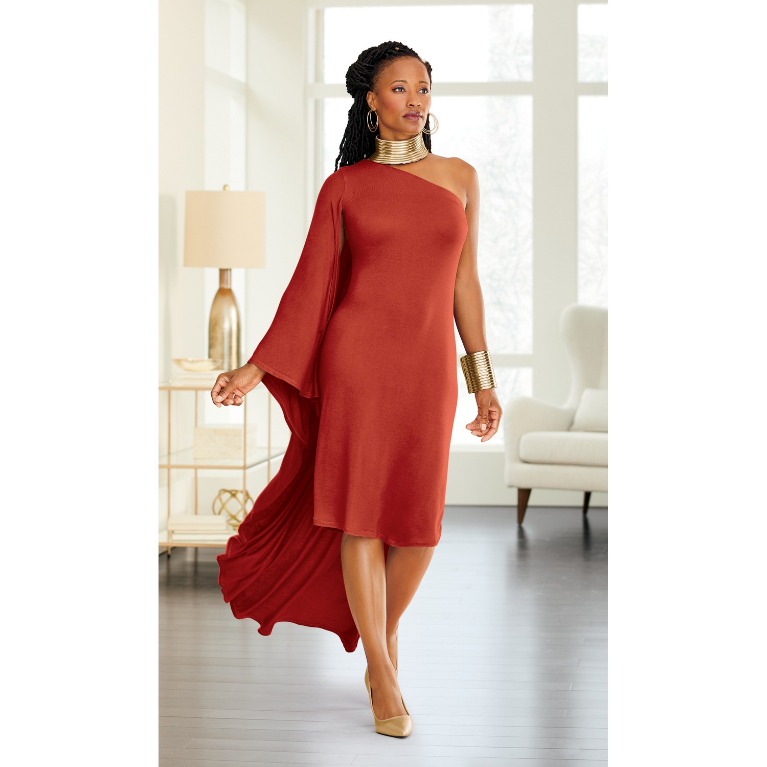 Tamisha One-Shoulder Dress | ASHRO