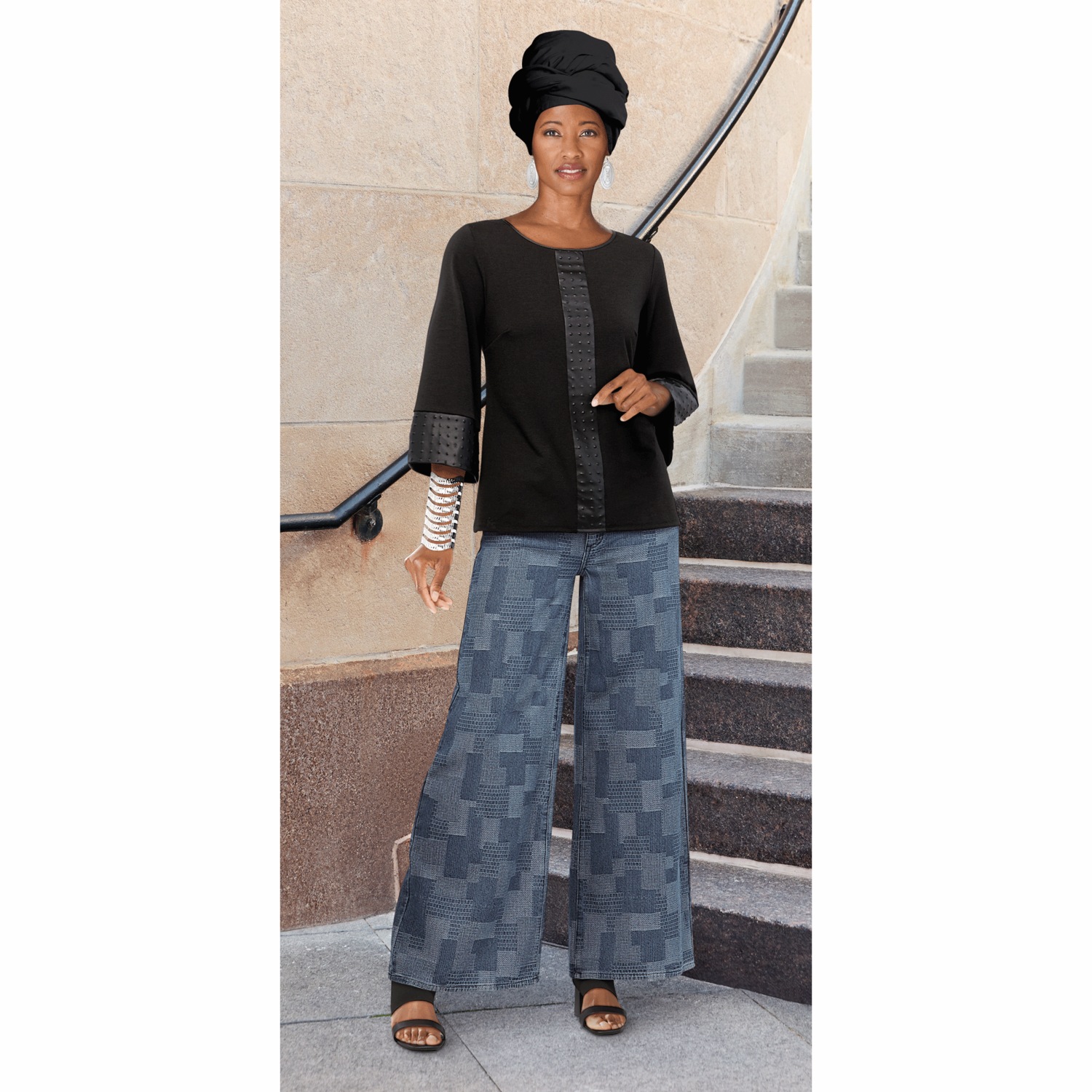 Mari Faux-Leather Top | ASHRO