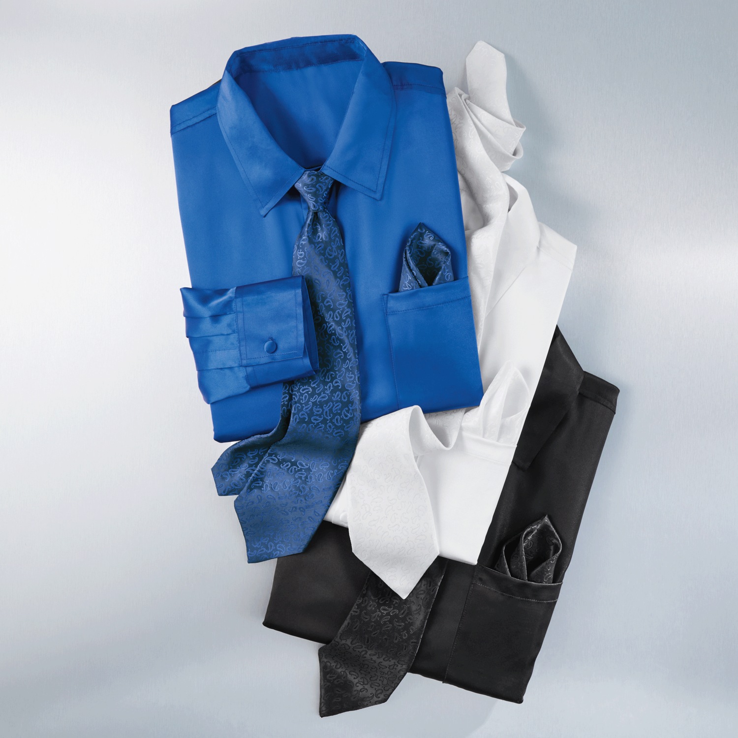 3-Piece Shirt/Tie/Pocket Square Set | ASHRO