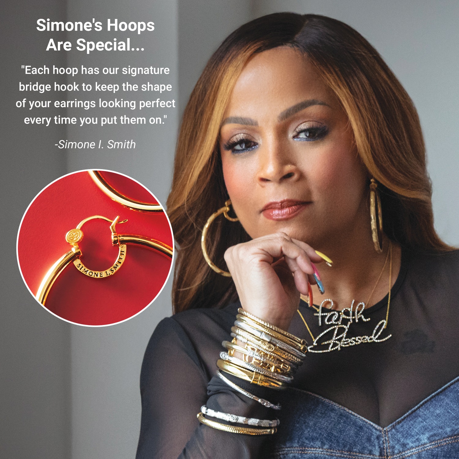 Sister Love Bam Boos Extra-Large Hoops | ASHRO