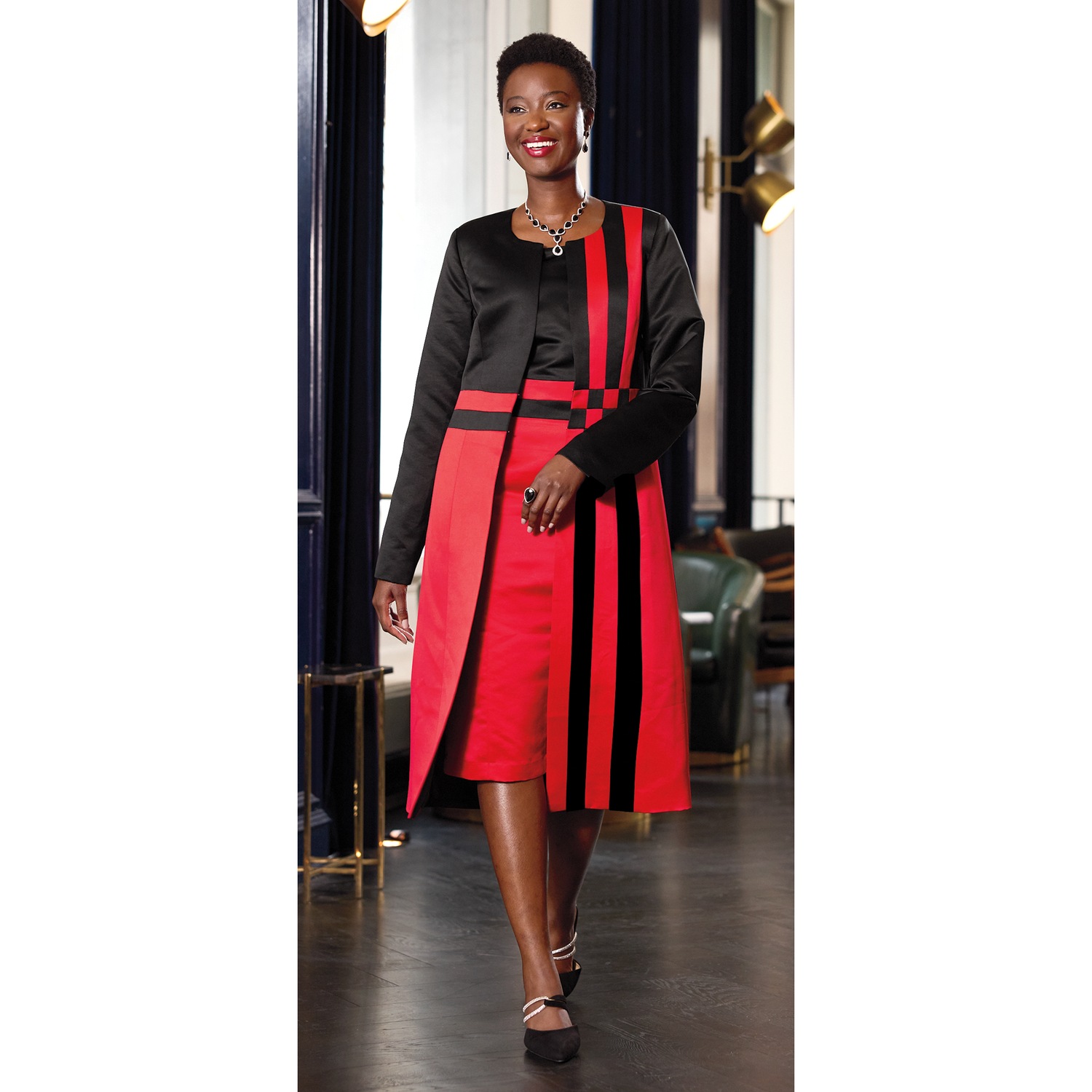 Perry Women's Colorblock Jacket Dress | ASHRO