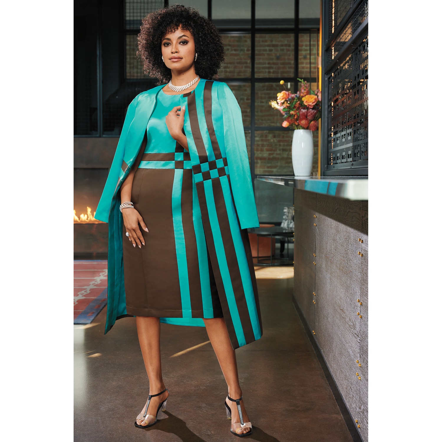Perry Women's Colorblock Jacket Dress | ASHRO