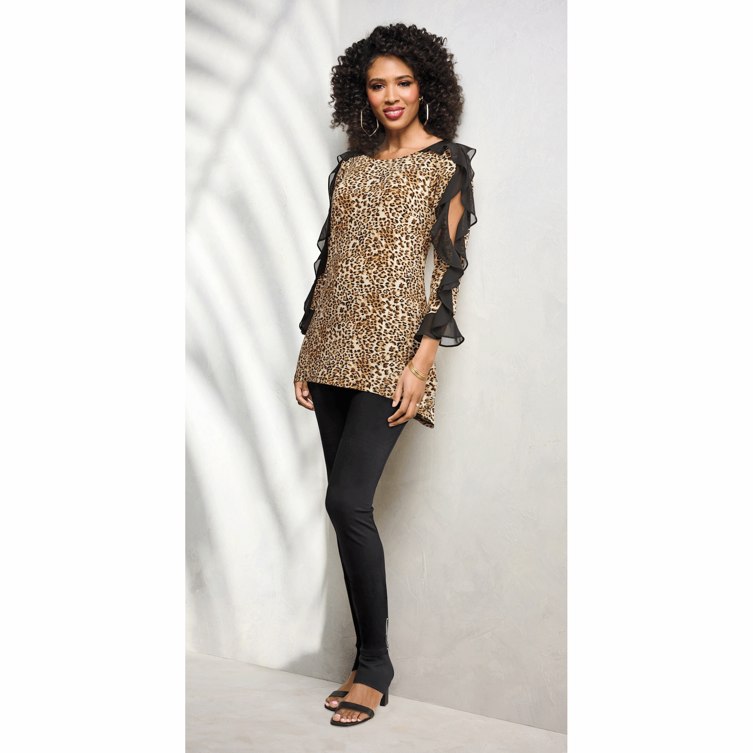 Roni Ruffle Tunic | ASHRO