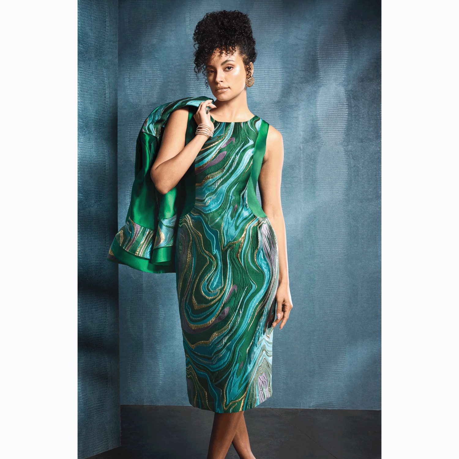 Agnes Ruffle Hem Jacket Dress | ASHRO