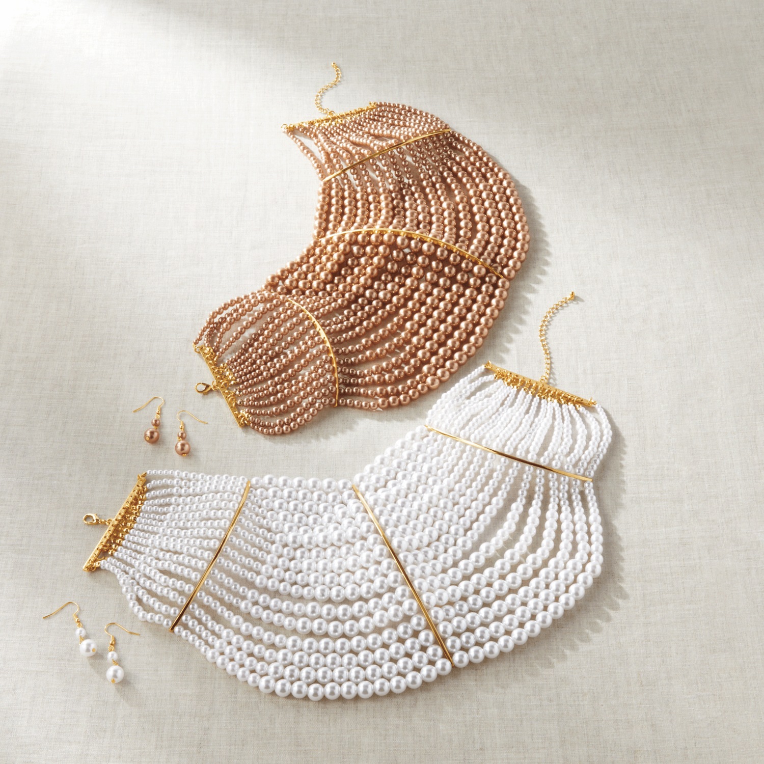 Wide-Collar Necklace & Earrings Set | ASHRO