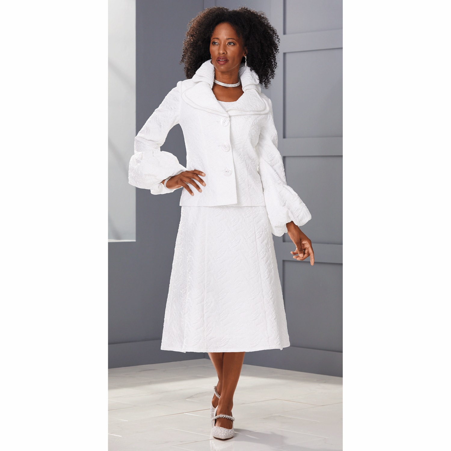 Jahanna Textured Jacket Dress | ASHRO