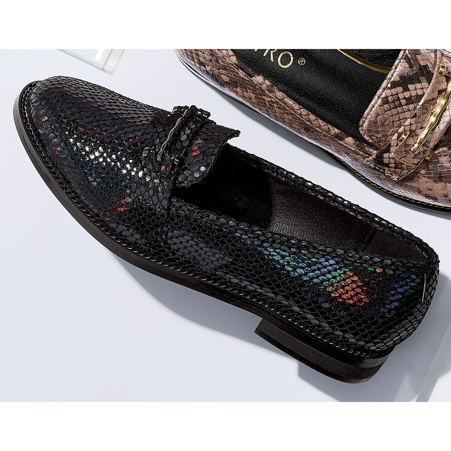 Snake-Print Loafer | ASHRO
